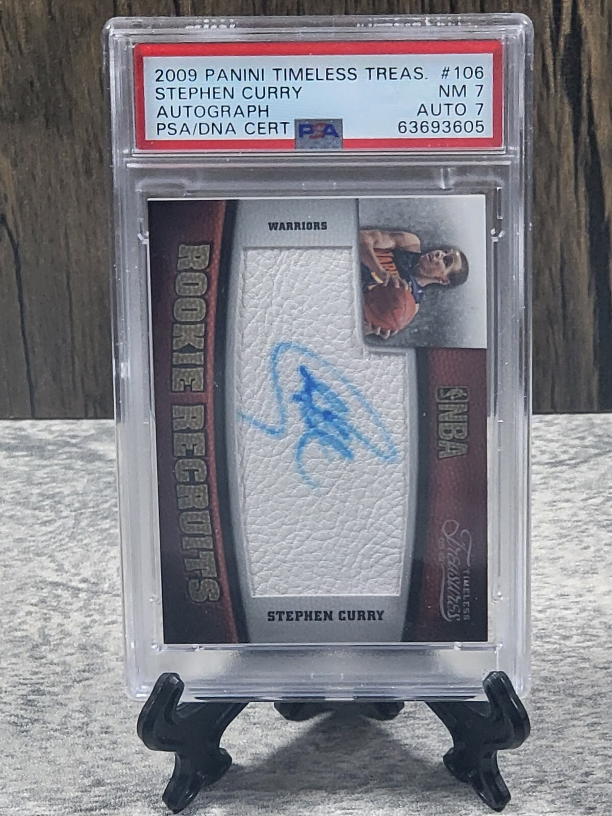 2009-10+Timeless+Treasures+-+Rookie+Recruits+%23106+Stephen+Curry+ ...