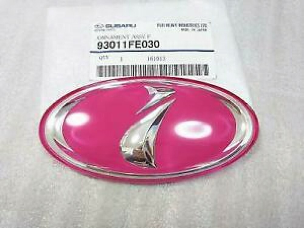 Genuine Subaru Impreza WRX STi Pink i Front Grill Emblem Badge ...