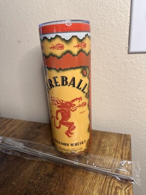 20oz Fireball Tumbler With Slide Lid | eBay