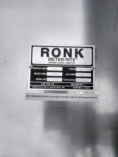 Ronk MSB320LE-UG Meter Base 320/400 Amp Single Phase Lever Bypass ...