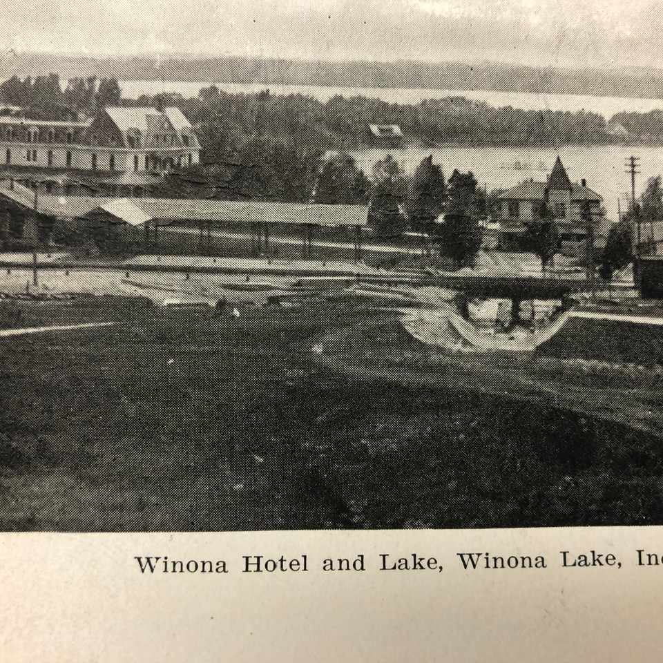 Vintage Winona Lake Indiana Postcard Hotel and Lake 1907 | eBay