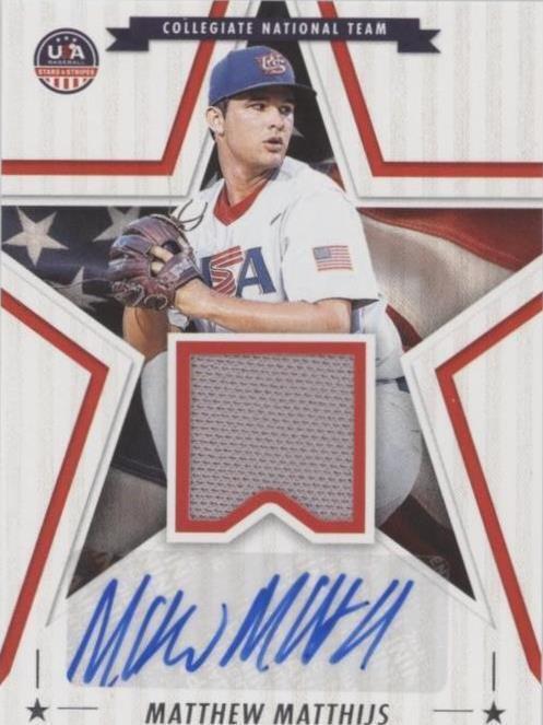 2025 Panini Stars and Stripes - Stars and Stripes Signature Materials Matthew Matthijs #SSM-MM ...