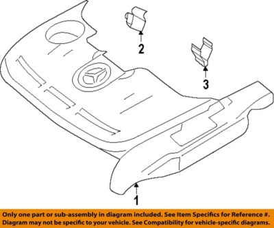 MERCEDES OEM 13-20 E350 Engine Appearance Cover-Engine Cover Clip ...