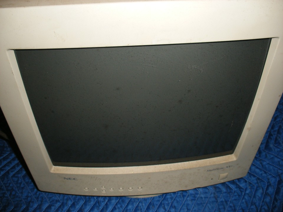 1995 NEC MULTISYNC XV17 17" PC TUBE MONITOR JC-1734VMA REPAIR OLD ...