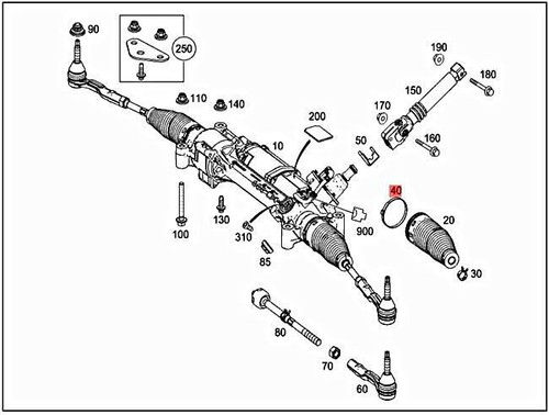 Genuine MERCEDES X222 A205 A217 C205 C207 C217 Single-eye clamp ...