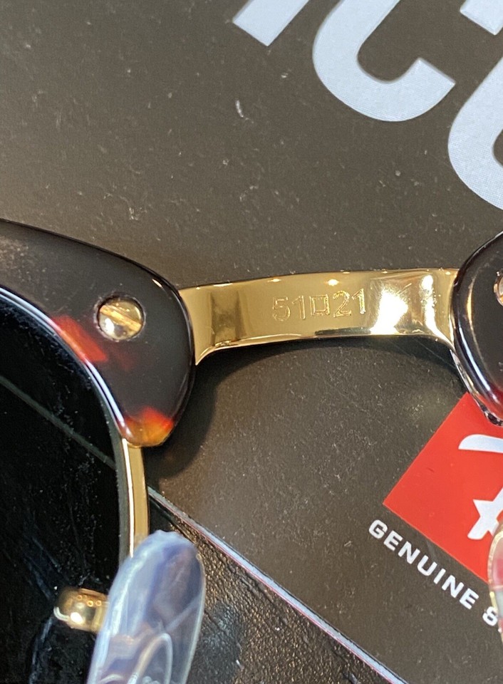 New Ray-Ban Clubmaster RB3016 Tortoise Frame - Green G15 lenses ...