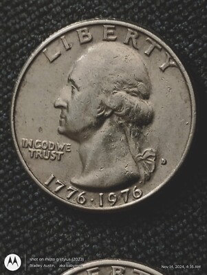 Bicentennial 1776-1976 US Quarter, Rare, Multiple Errors, Filled D Mint ...