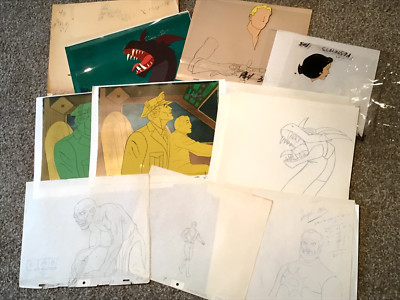 Vintage Flash Gordon Animation Art Lot of 20 with Cels & Drawings from ...