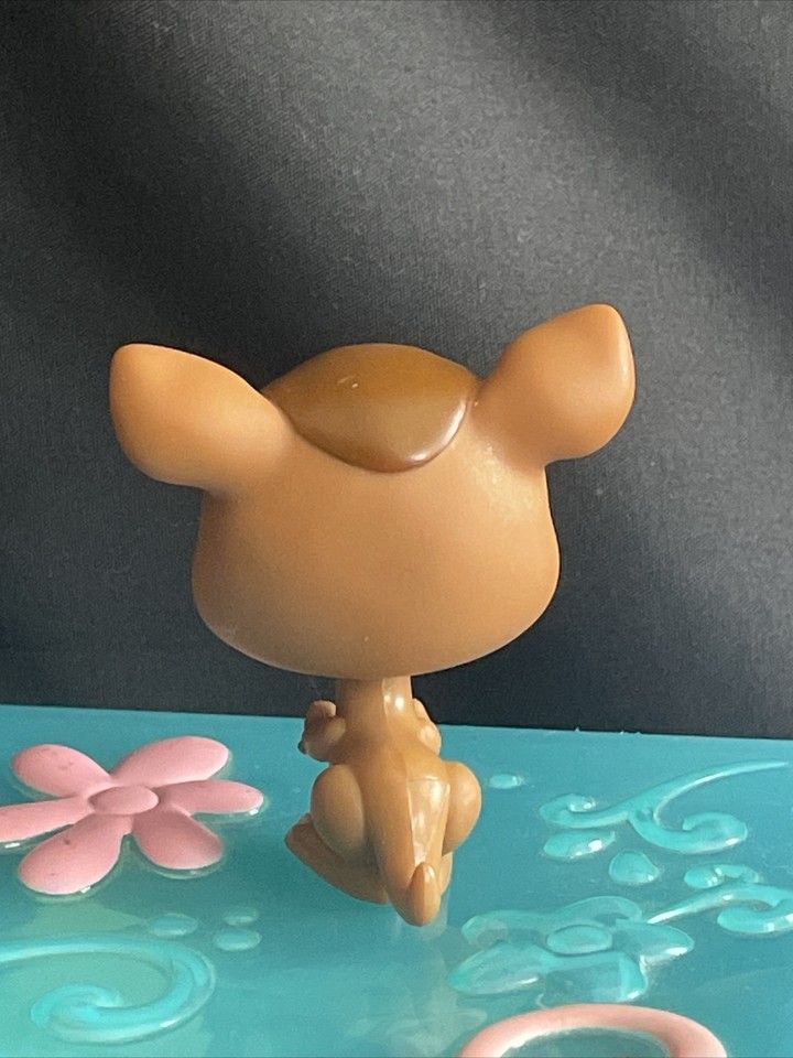 LPS Littlest Pet Shop #682 Brown/Tan Kangaroo w/Blue Eyes | eBay