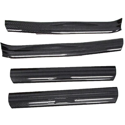 Carbon Fiber Print Inner Door Sill Step Strips Trim Fits 11-16 F10 F11 ...