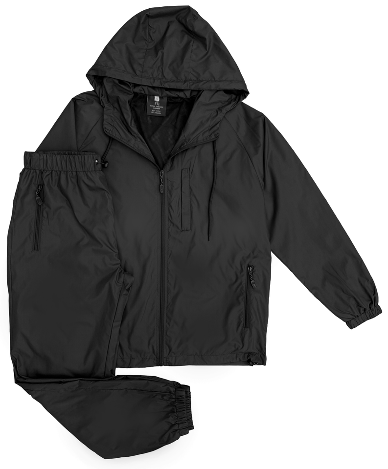 Men’s 2-Piece Jogger Tracksuit Windbreaker Mesh Lined Jogging Suit GYM ...