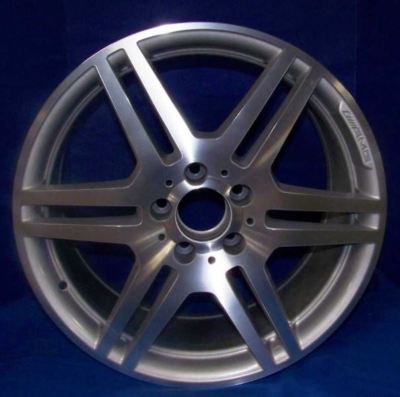 Wheel 18x8.5 6-Double Spoke MACHINED SILVER Fits 10-13 MBZ E350 E550 ...