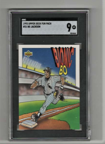 1993 Upper Deck Fun Pack Bo Jackson #31 Bionic Bo - SGC 9 - White Sox ...