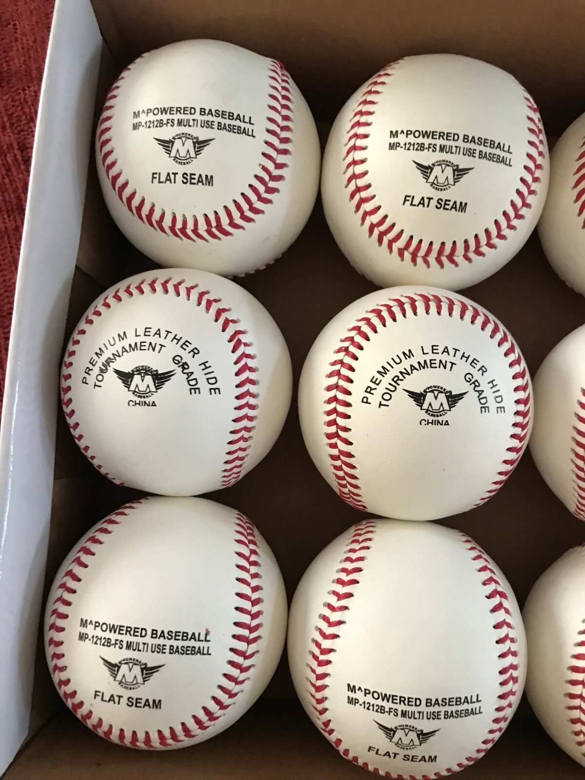 50 dozen ALL LEATHER cosmetic blem PRACTICE BASEBALLS WITH MLB CORE ...