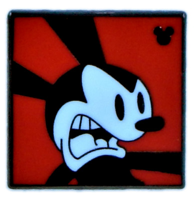 Oswald Lucky Rabbit Expressions Red Square Angry Disney Park Trading ...