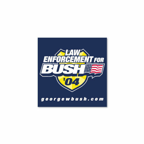 Law Enforcement For George W Bush Dick Cheney 2004 President 4x4 ...