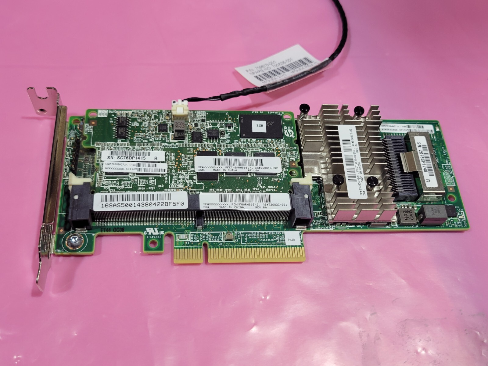 HP Smart Array P440/2GB FBWC 12GB 1Port INT SAS Controller 830057-001 ...