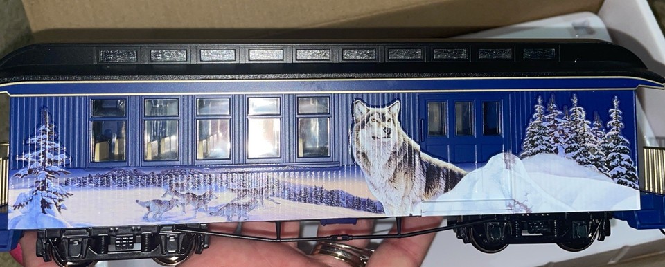 Hawthorne Village Silver Moon Express Wolf Train Car Al Agnew New in ...