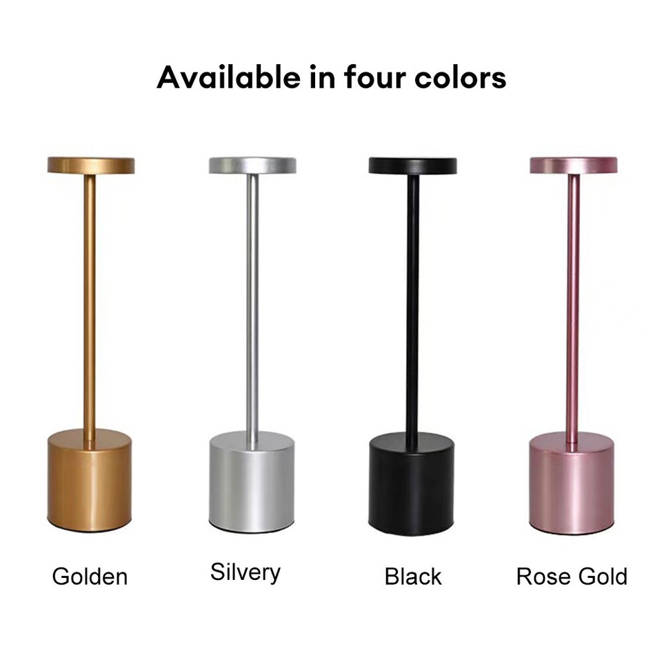 Touch LED Table Desk Lamp USB Rechargeable Dimmable Bar Night Light ...
