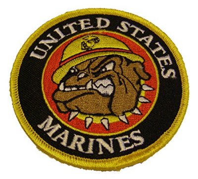 USMC MARINE CORPS BULLDOG ROUND PATCH CHESTY VETERAN SEMPER FIDELIS | eBay