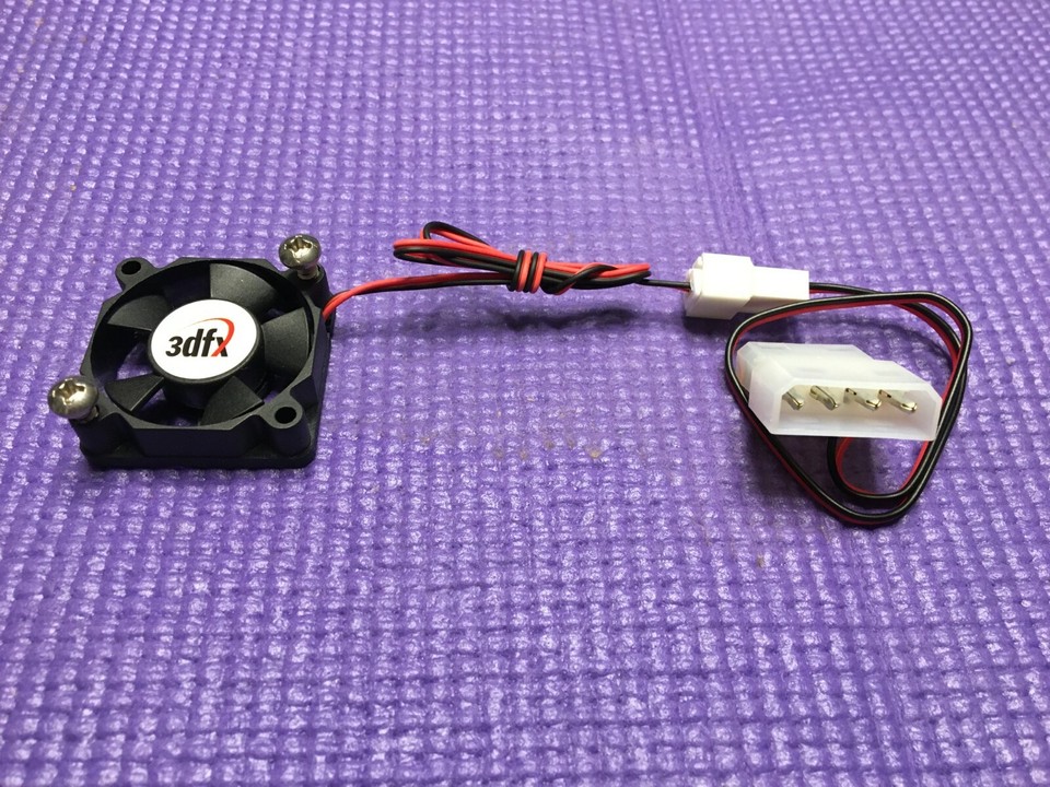 3DFX Voodoo 3 2000 AGP and or PCI GPU Cooling Fan (VIDEO CARD NOT ...