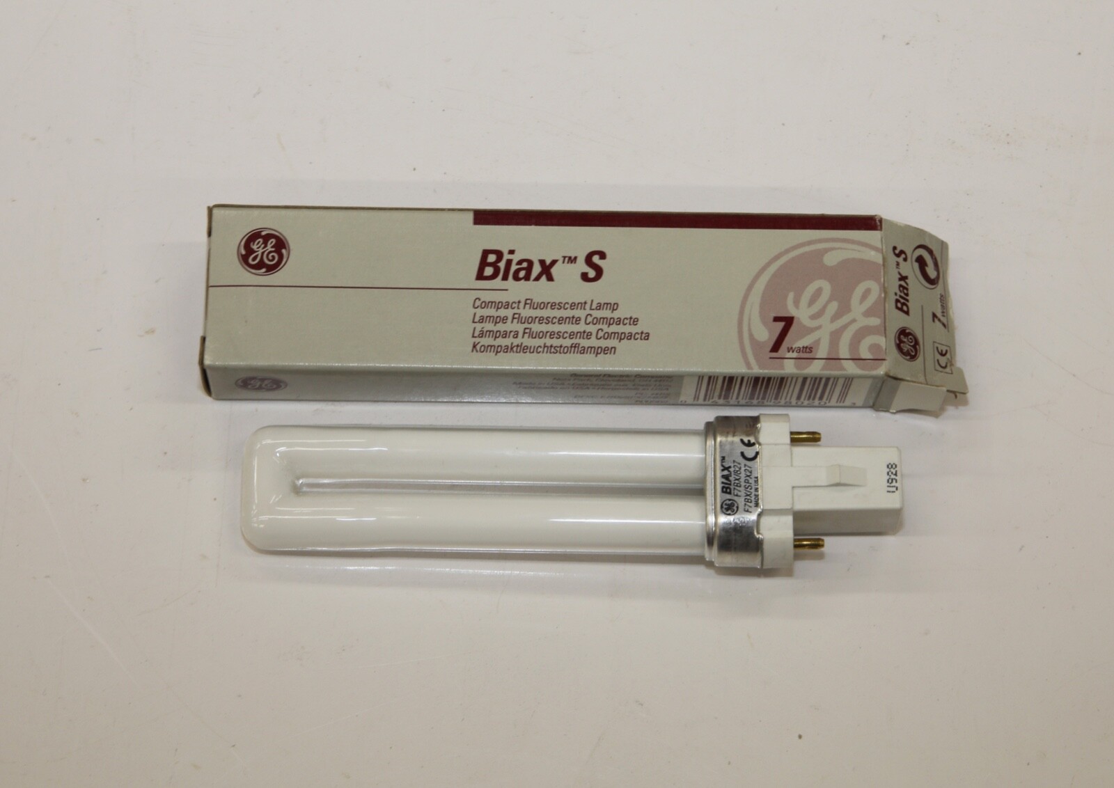 10 PCS GE FLOURESCENT LAMPS F7BX/SPX27 7W BIAX | eBay