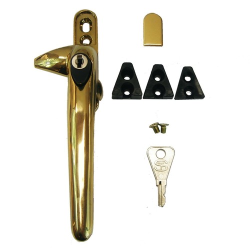 Cockspur Window Handle Kit x 2 - UPVC - Locking - Universal 9mm 13mm ...
