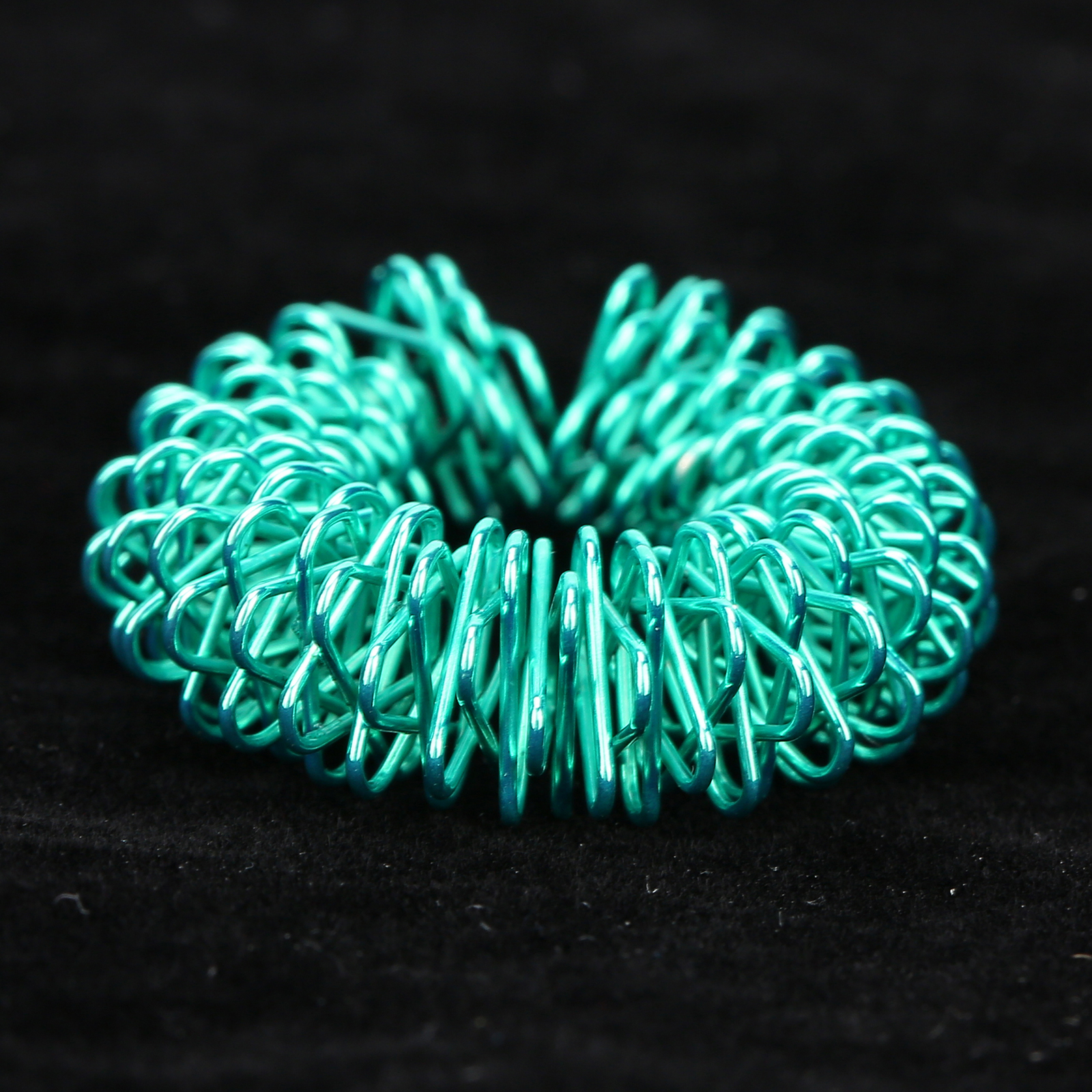 (Green)Spiky Sensory Finger Ring Stress Relief Fingers Massage Pain ...
