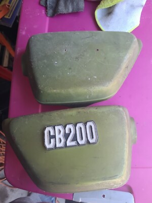 1974 Honda CB200 Right And Left Side Panels Stock OEM GREEN | eBay