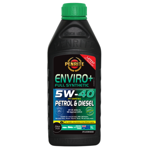 Penrite Enviro Plus Full Synthetic 5W-40 1L - EPLUS5W40001 | eBay