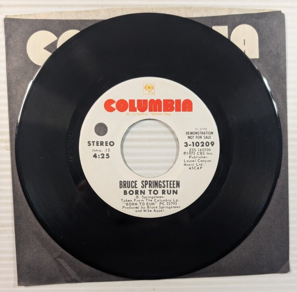 BRUCE SPRINGSTEEN Born To Run PROMO Mono/Stereo in 45 NM condition | eBay