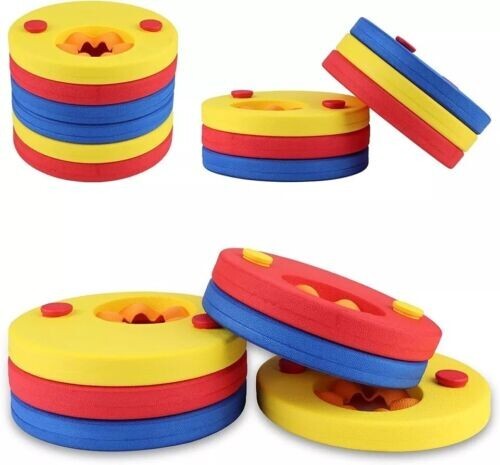 6PCS Kids Arm Float Discs Swimming Arm Bands Detachable Pool EVA Foam ...