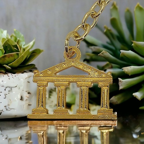 Ancient Greek temple keychain - archaeological keyring - souvenir from ...