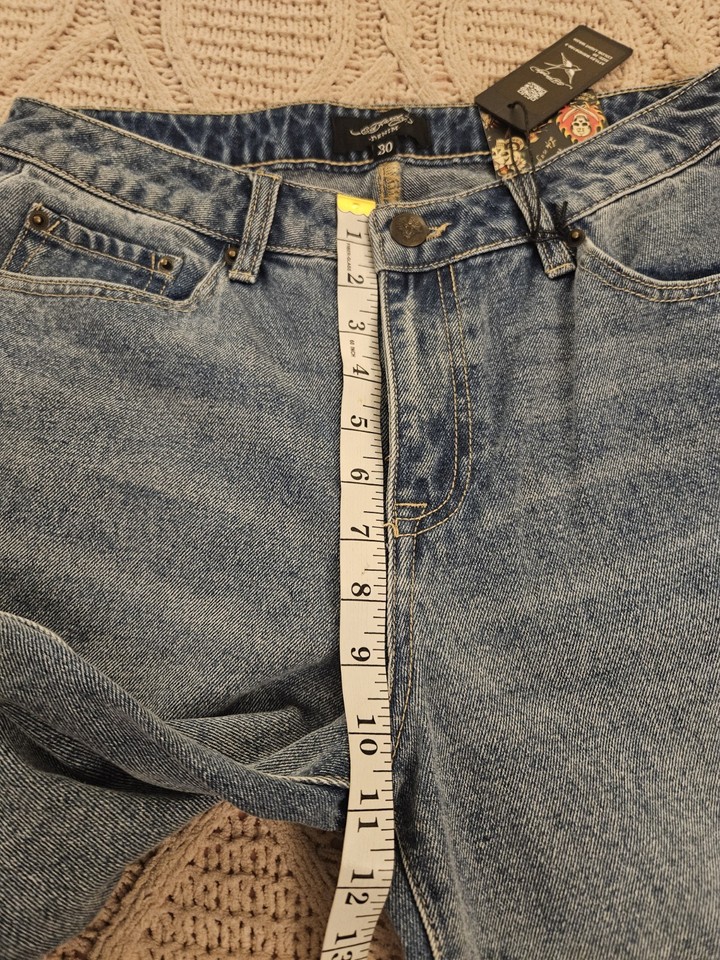 NWT Ed Hardy Heart Dragon Tiger Rose Baggy Jeans Size 30 | eBay