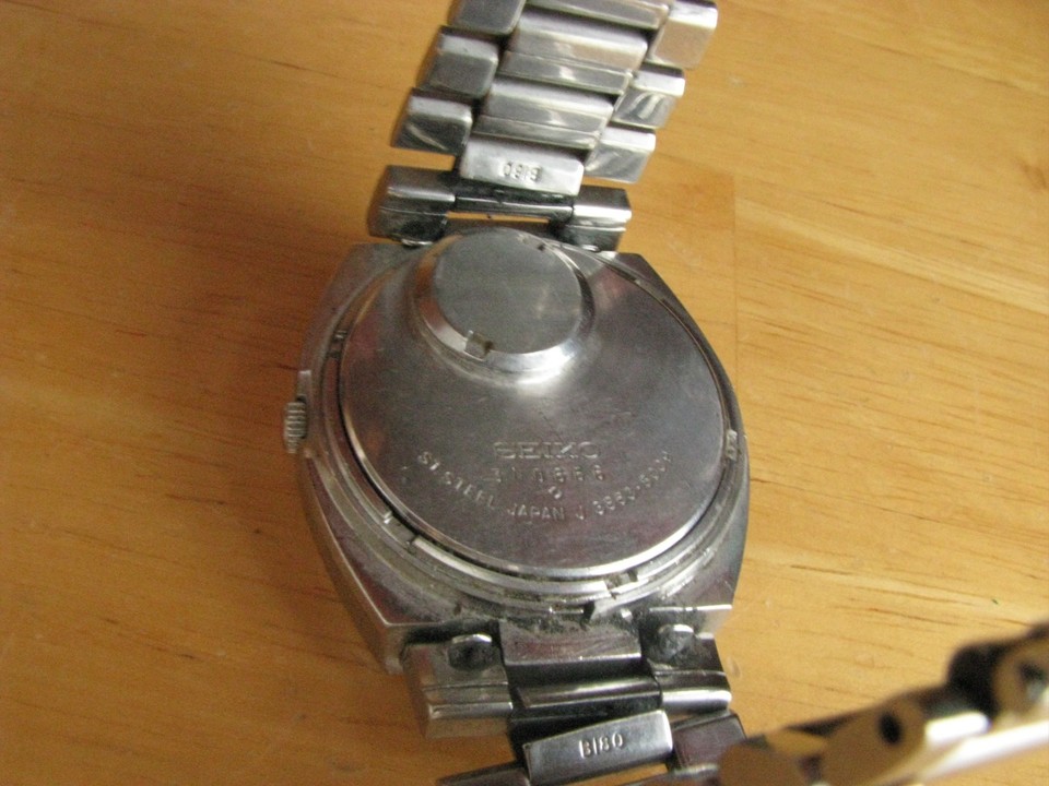 Vintage SEIKO Quartz 3003 Wrist Watch BLUE DIAL Restore Parts 3863 3009 ...