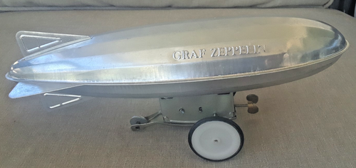 Vintage Aluminum Air Ship Graf Zeppelin Wind Up Toy Vintage Collectable ...