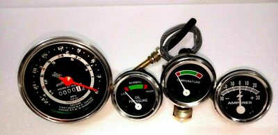 Ford Tractor 8N, 9N , 2N - Tacho,Temp, Oil Pressure, Amp Gauge Kit | eBay