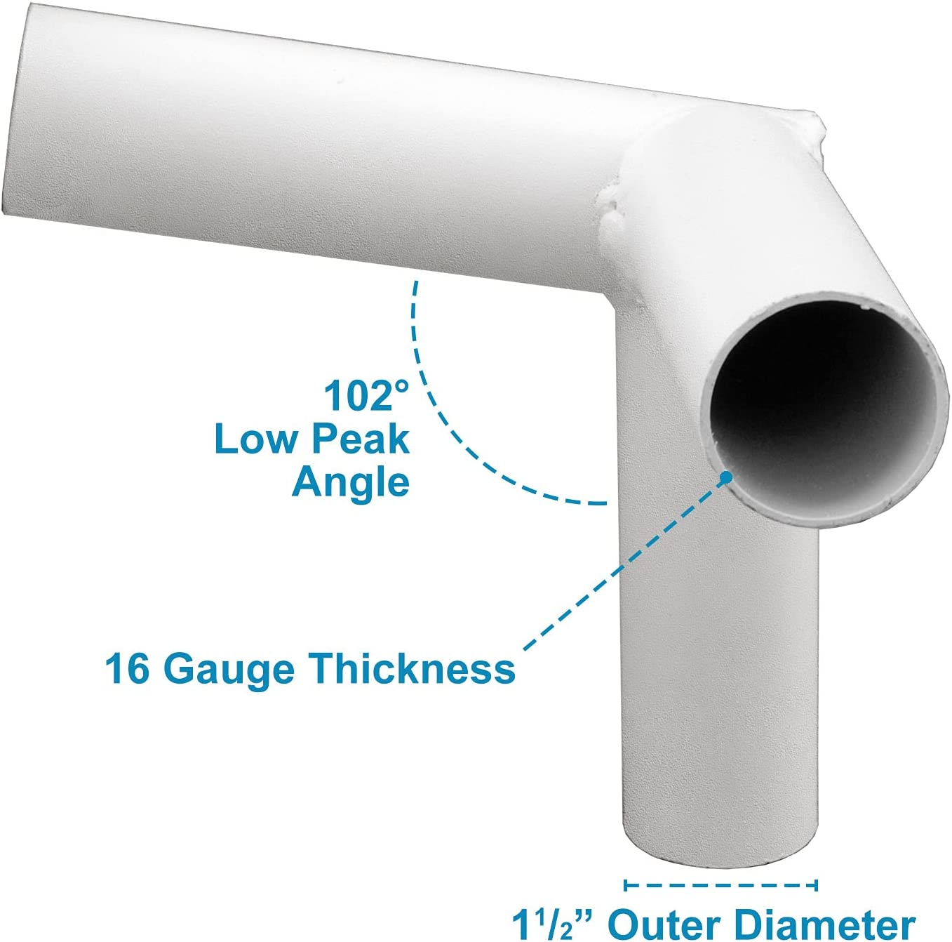 Goodszone Canopy Fittings Kit 1 3/8" Slant Roof Shelter Carport Deck ...