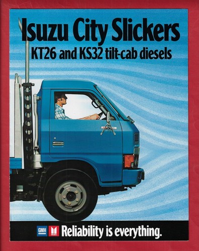 ISUZU KT26 & KS32 TILT CAB DIESELS 6 PAGE FOLDOUT TYPE BROCHURE TR14142 ...