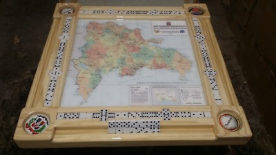 Dominican Republic Map Domino Table by Domino Tables by Art | eBay