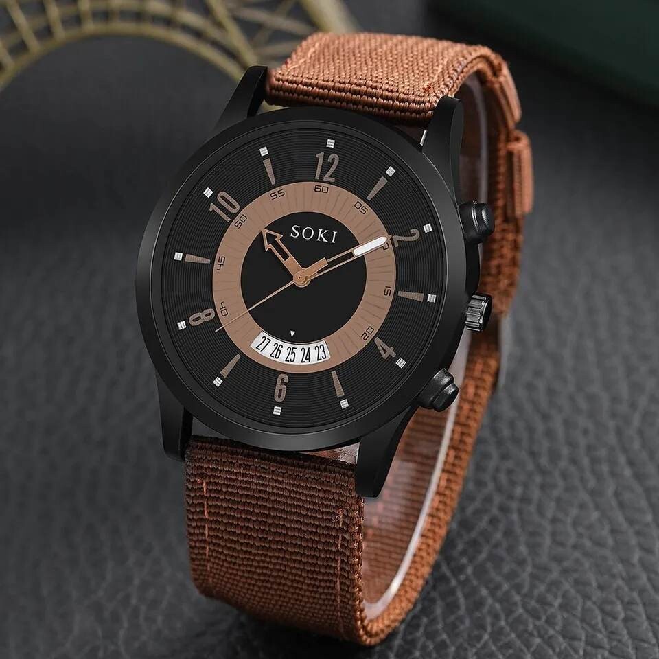 SOKI Men's Sport Quartz Bracelet Watch Fashion Jewelry Gift Date ...