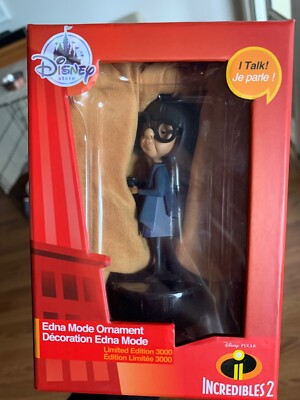 Disney Store Incredibles 2 Limited Edition Edna Mode Talking Ornament ...