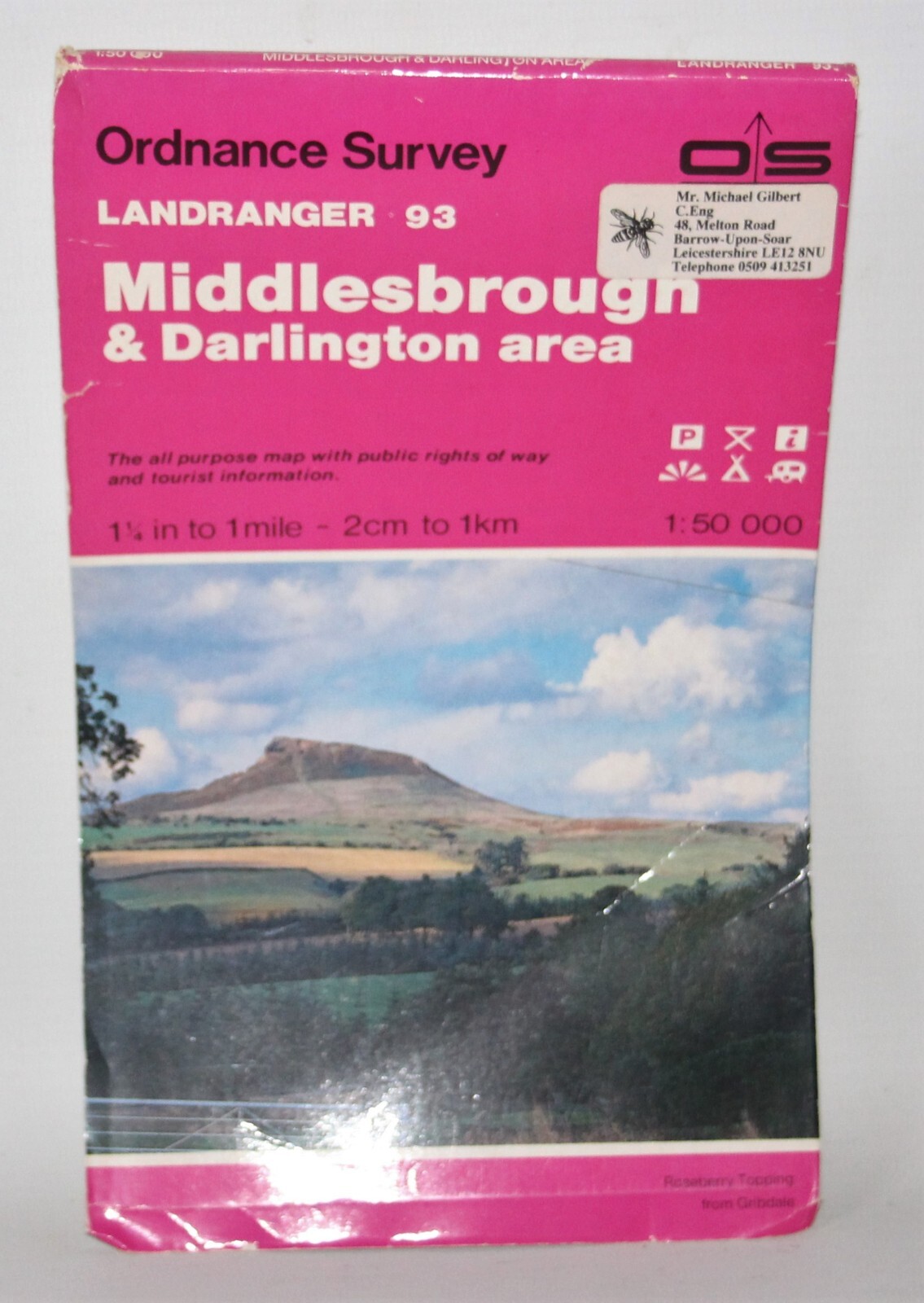 Landranger Maps: Sheet 93: Middlesbrough and Darlington Area by ...
