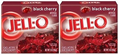 Jell-O Black Cherry Instant Jello Gelatin Mix 2 Box Pack | eBay