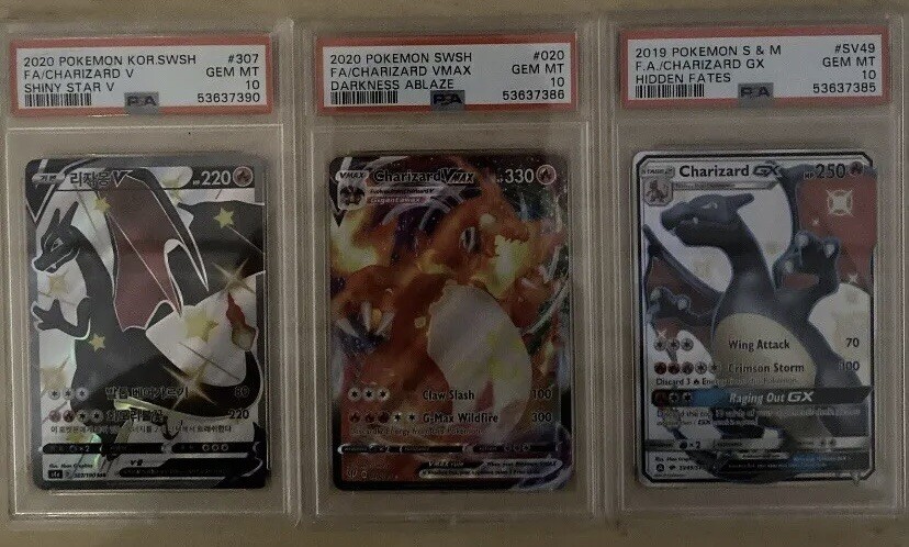 GRADED PSA 10 GEM MT CHARIZARD POKEMON CARD AUTHENTIC! PSA SLAB Only ...