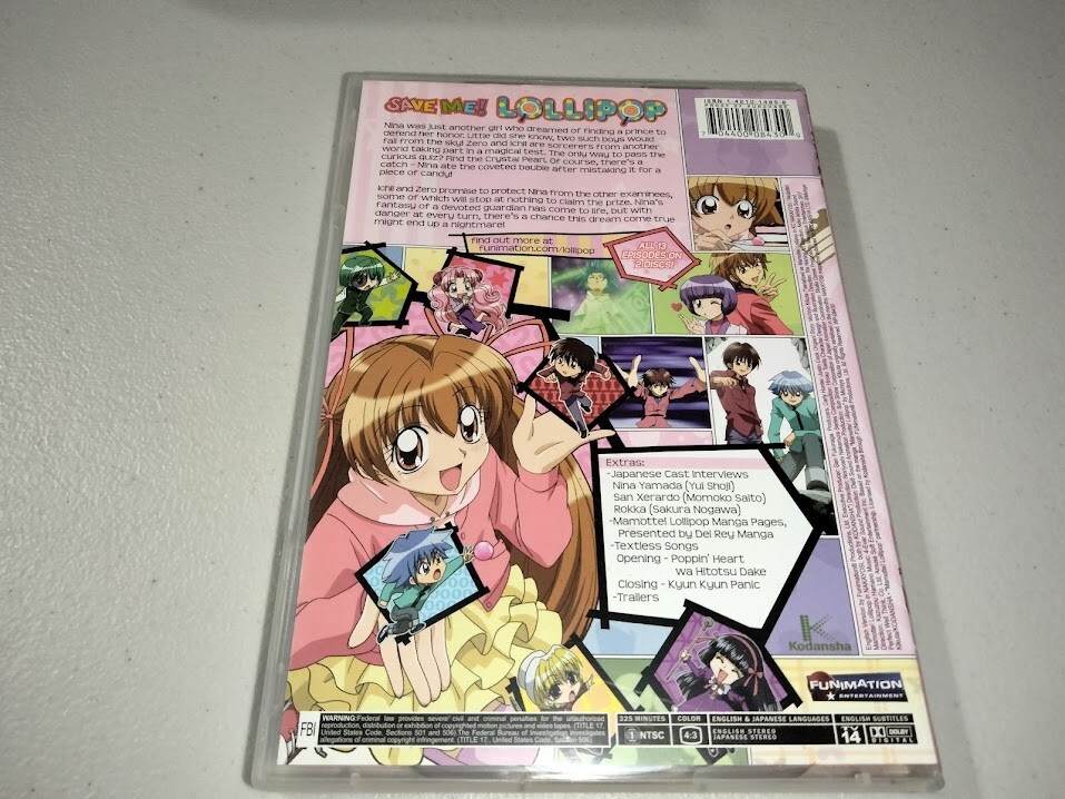 Save Me! Lollipop Complete Series DVD 13 Episodes Funimation Anime ...