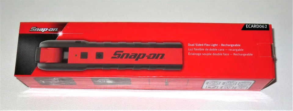 SNAP ON TOOLS Dual-Sided FLEX LIGHT ECARD062 RED 800 Lumens ...
