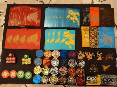 Pokemon TCG Accessories - ETB Card Sleeves, Dice Sets, Coin, Pins ...