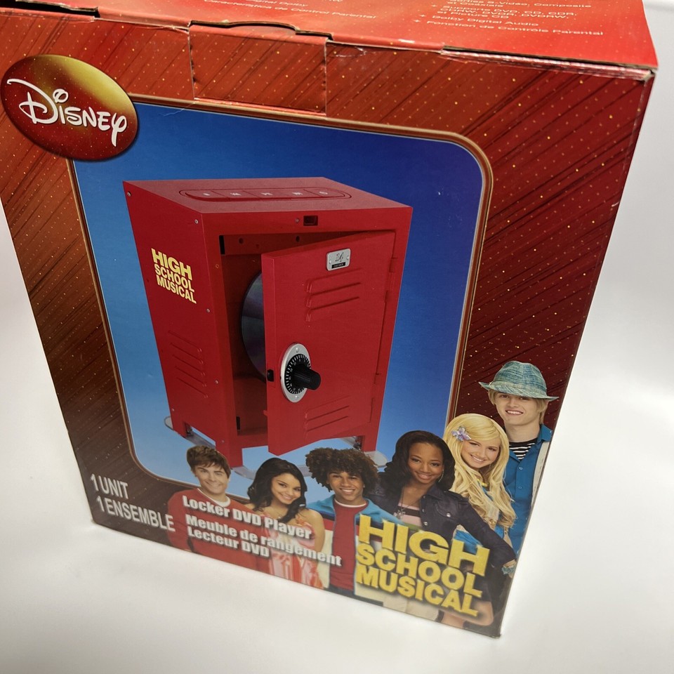 Brand New Rare Disney High School Musical Locker DVD Player | eBay