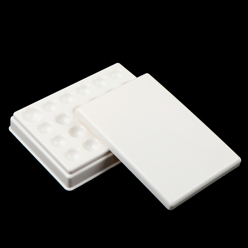 Dental Lab 24slots Plastic Palette Watering Plate Mixing Plate Stain ...